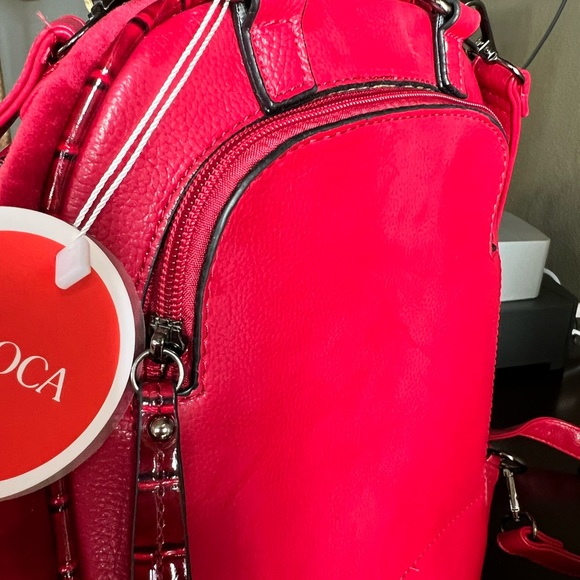 Doca | Accessories | Nwt Doca Backpack Gorgeous Hot Red Color New With ...